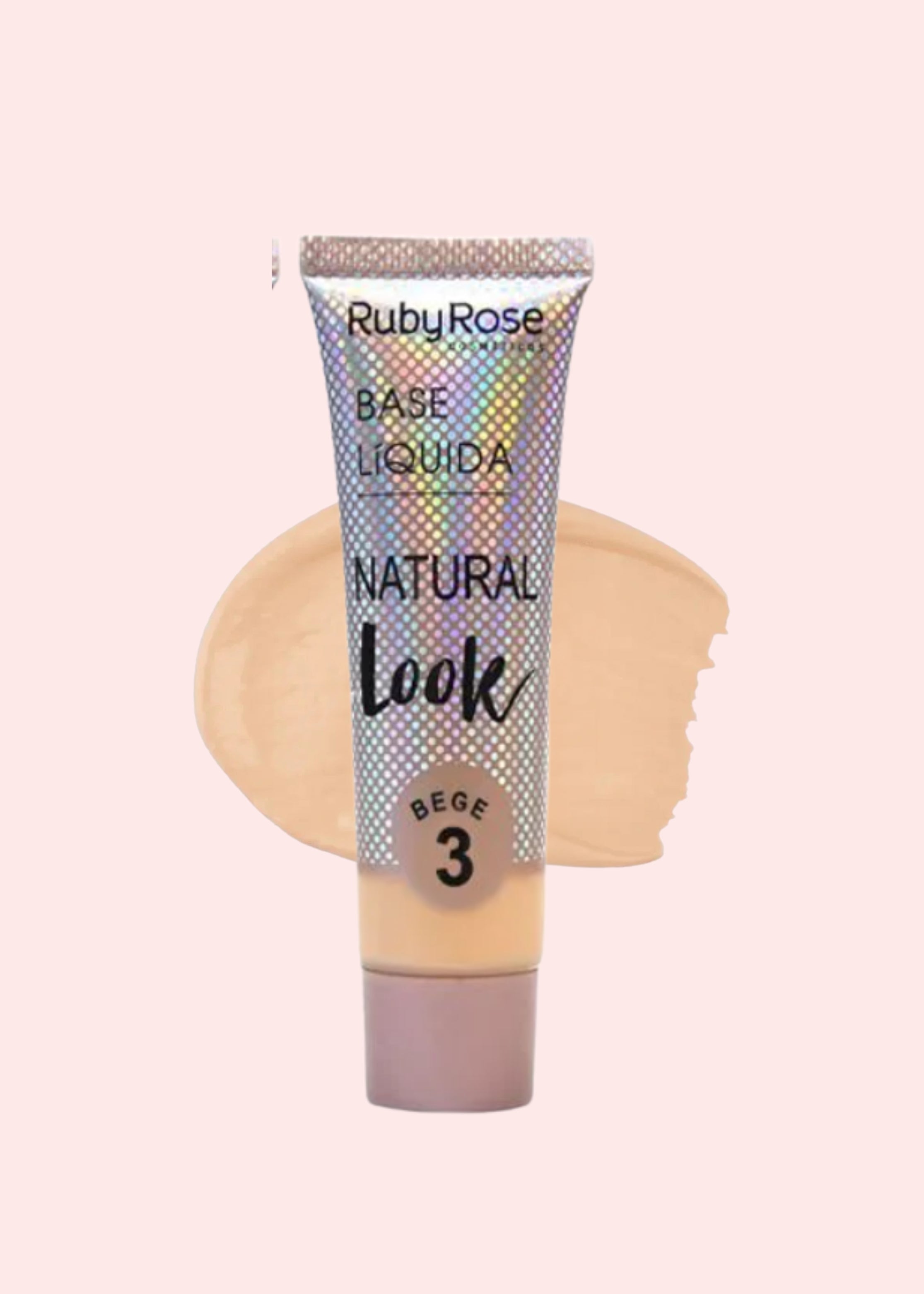 Ruby Rose Base Liquida Natural Look Beige N3 Hb 8051 – Beauty Market